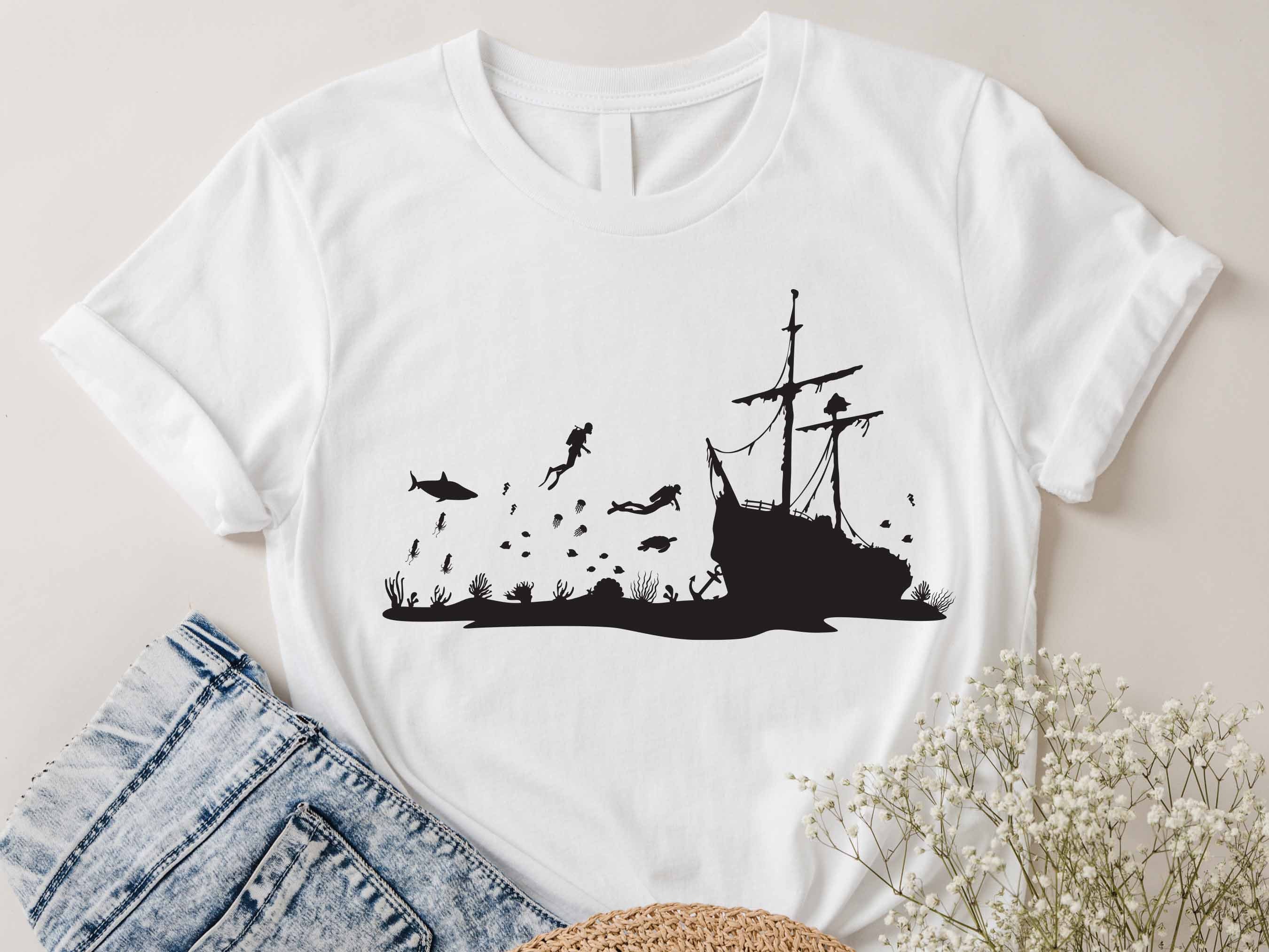 Diving Svg Deep Sea Diving Svg Diving Scene Svg Diver Svg - Etsy Australia