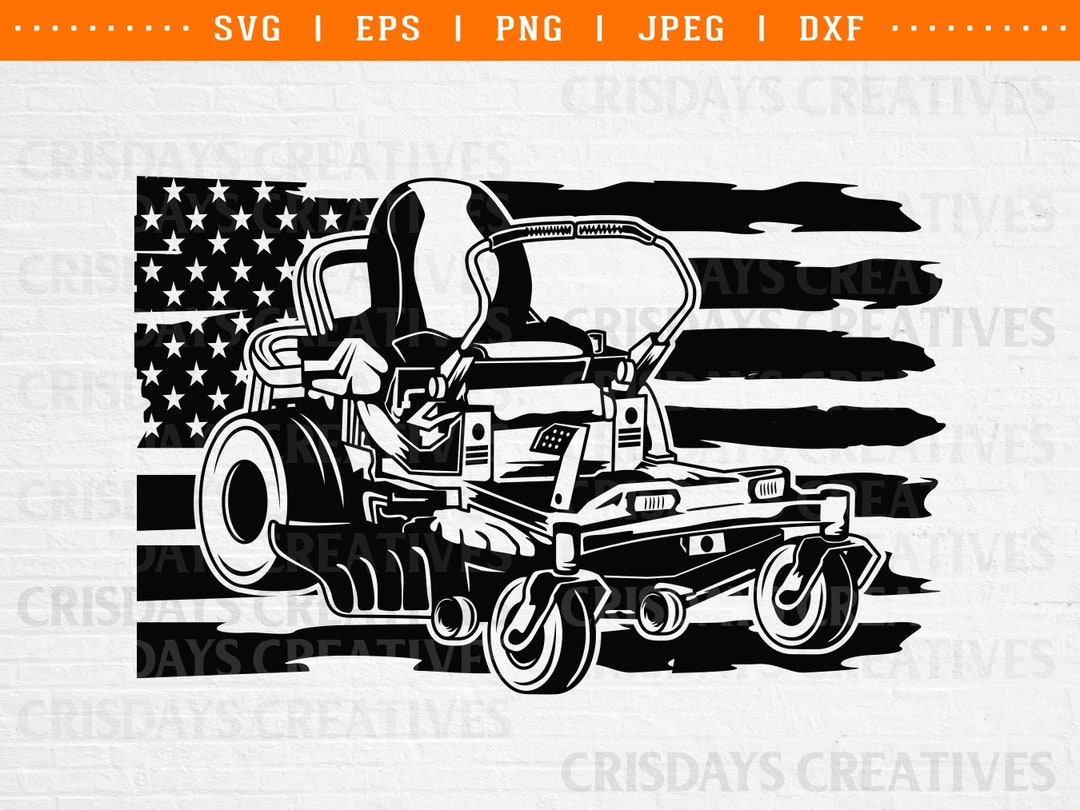 Land Mower Svg, Lawn Mower Svg, Lawn Care Svg, Landscaping Svg, Zero ...