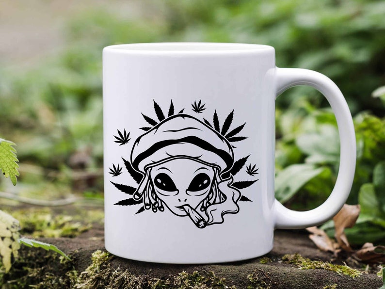 Alien Weed Svg Canabis Shirt Svg Alien Smoking Weed Svg - Etsy