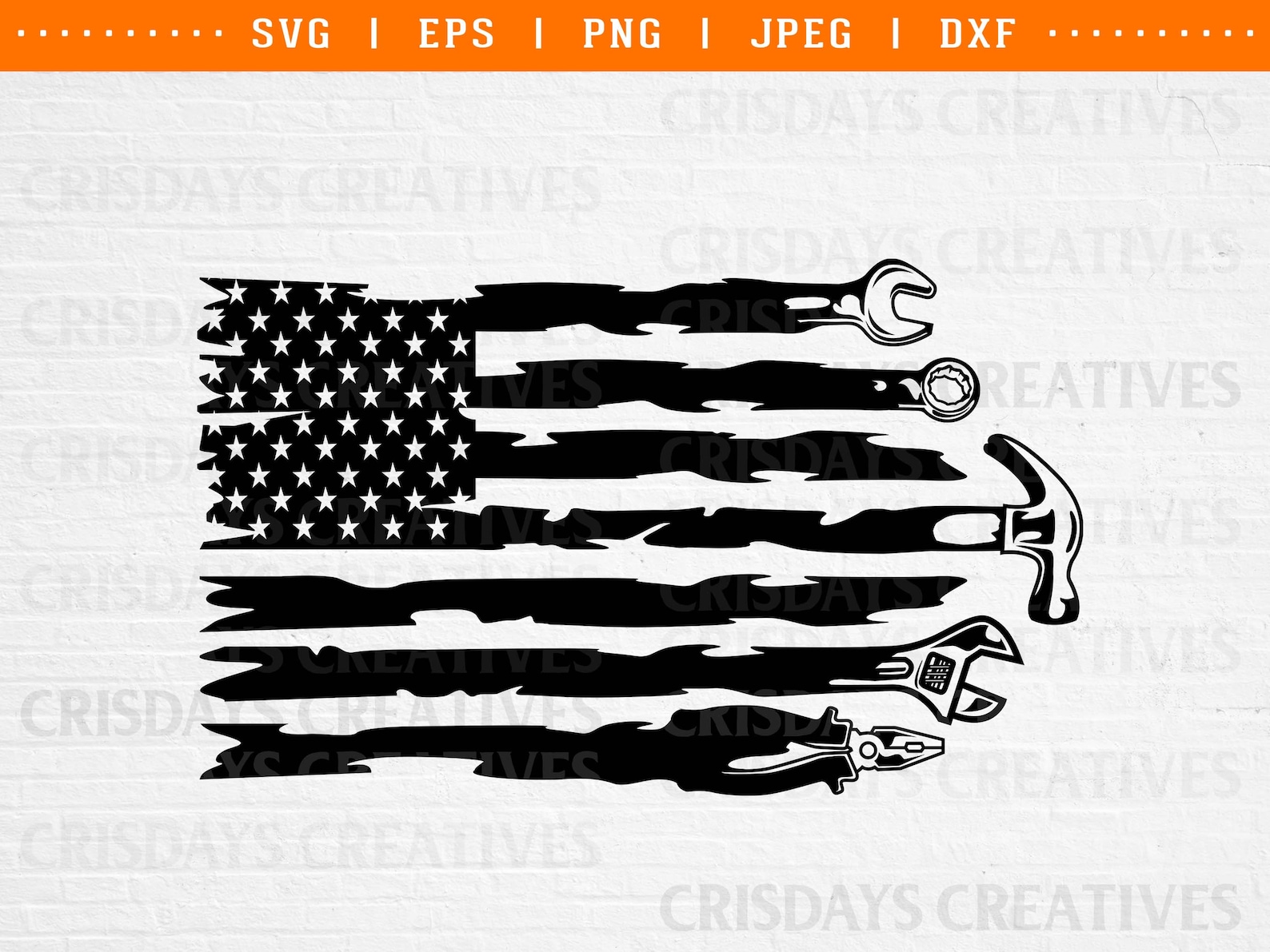 US Flag Tools Svg| Repair Tools SVG| Mechanic SVG| Carpenter Svg ...