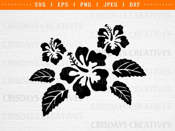 Tropical Floral Svg Tropical Flower Svg Hawaiian Flower Svg - Etsy