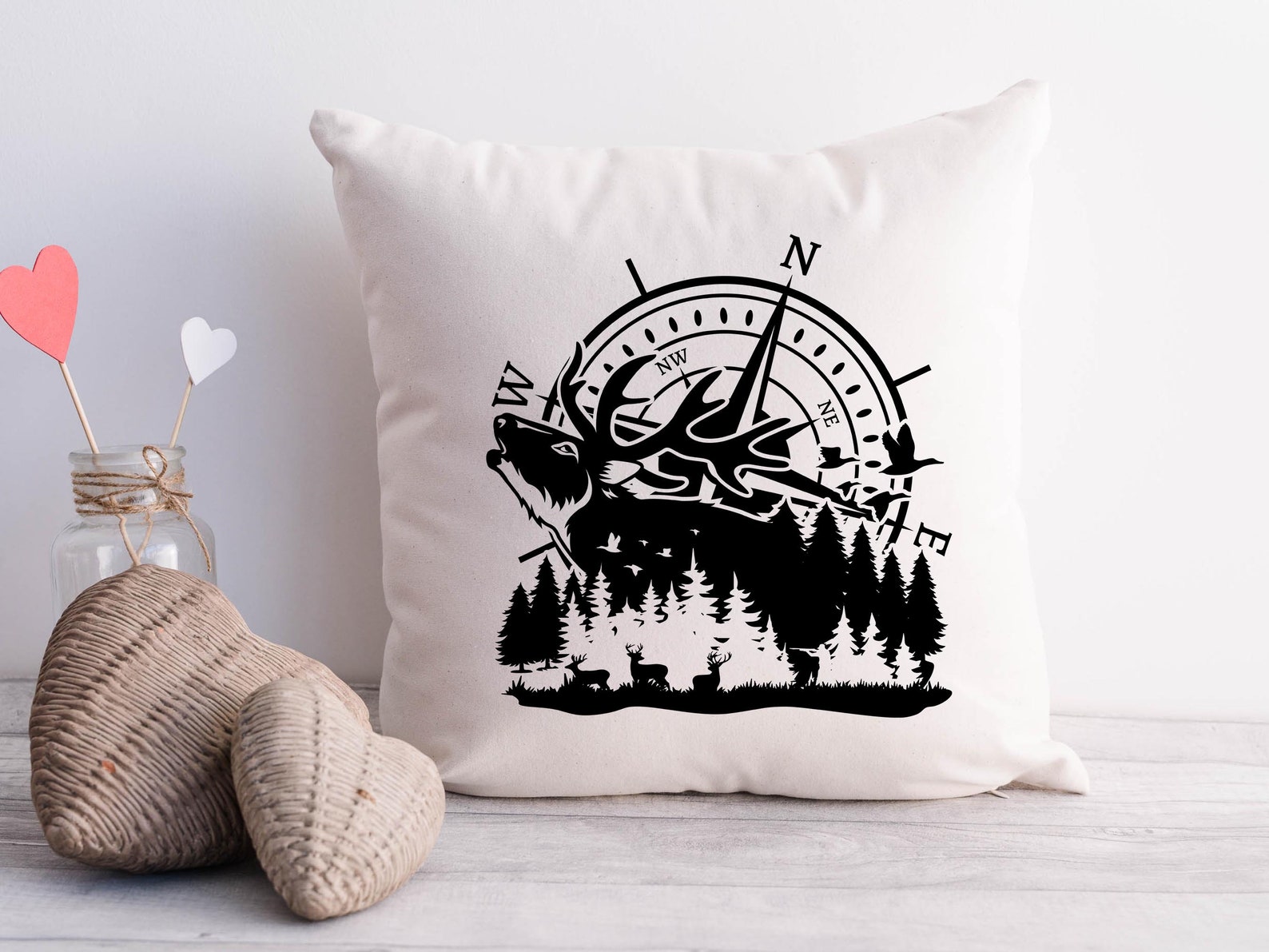 Hunting Compass Svg Deer Hunting Svg Deer Hunter Svg - Etsy
