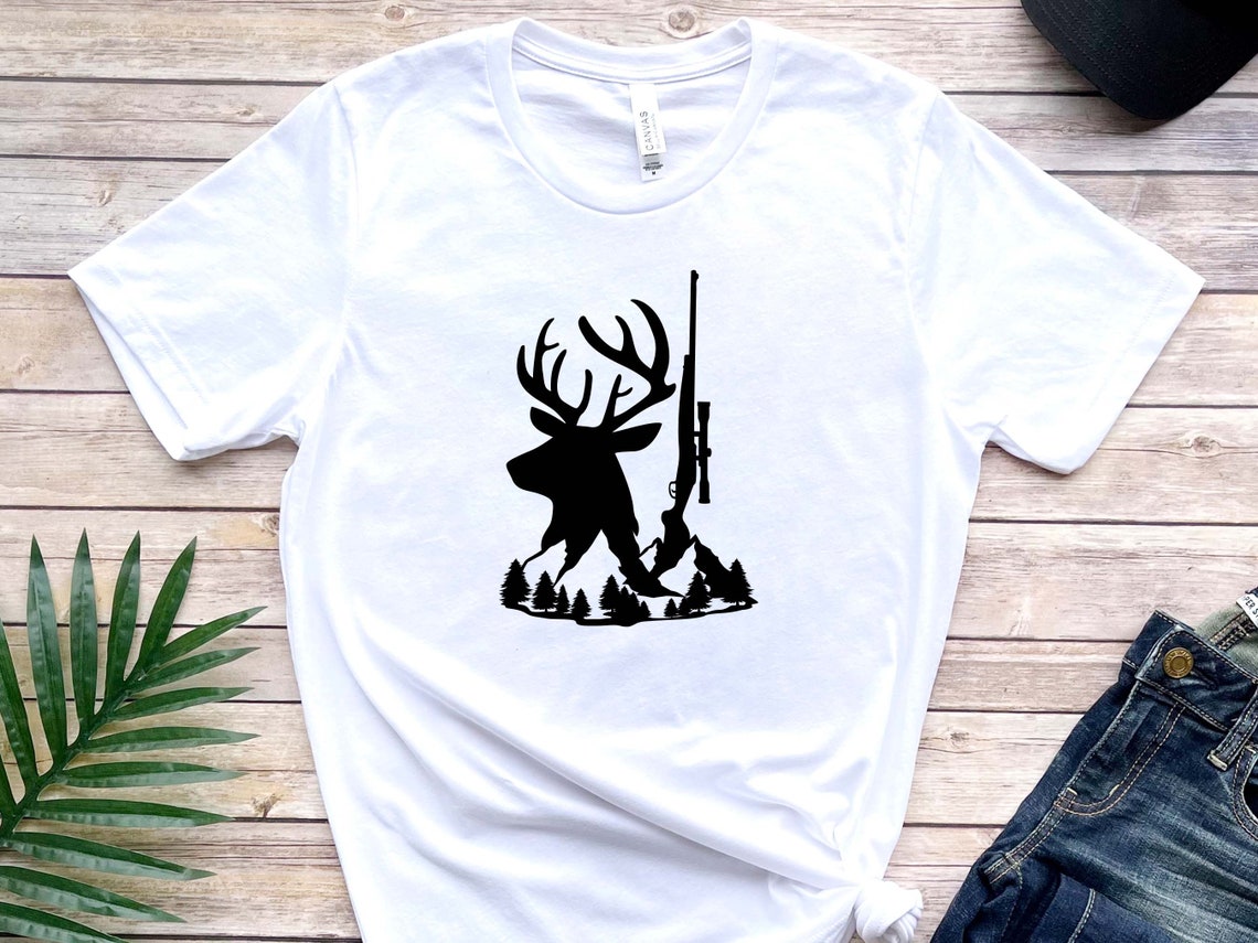 Hunting Deer Svg Deer Hunting Svg Rifle Svg US Deer Head | Etsy