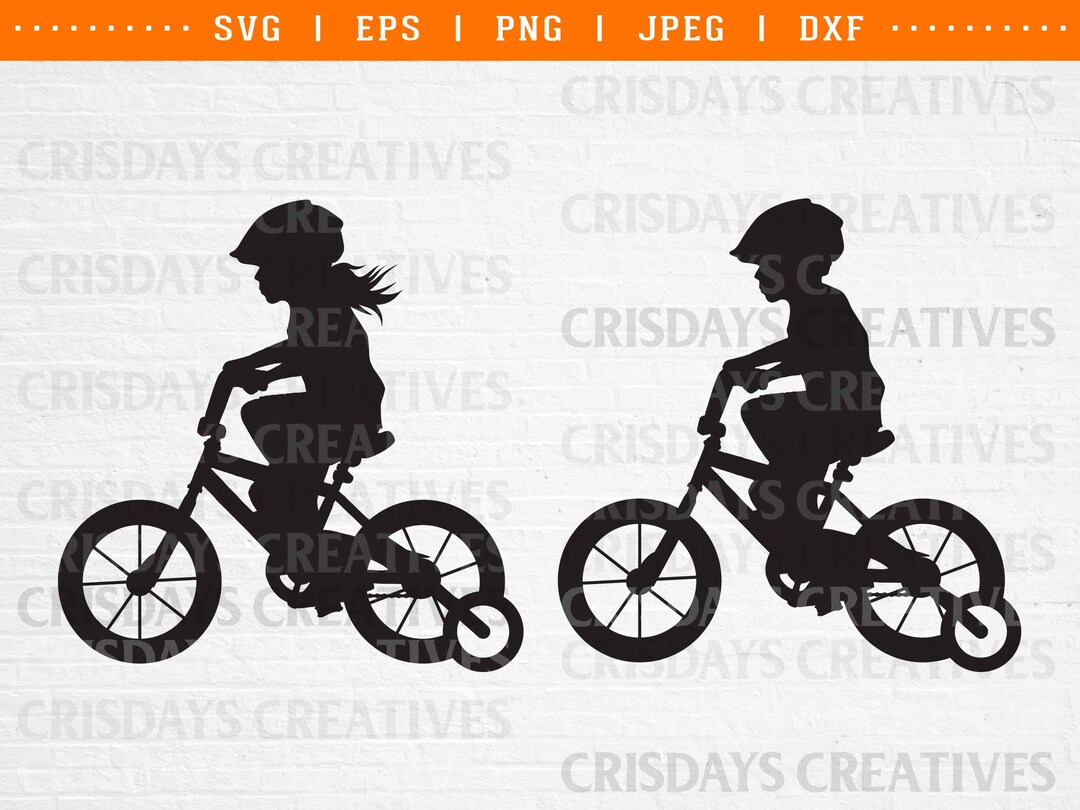 Kids Biking Svg, Biker Kids Svg, Kids Bike Racing Svg, Bike Trainer ...