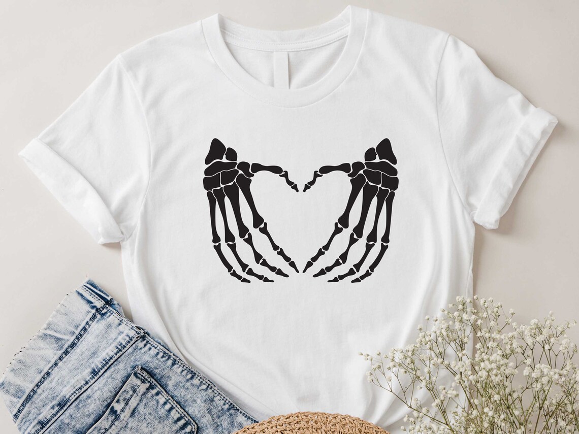 Love Skeleton Hand Svg Love Hand Sign SVG Skeleton Heart Hand - Etsy