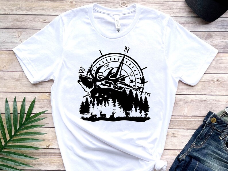 Hunting Compass Svg Deer Hunting Svg Deer Hunter Svg | Etsy