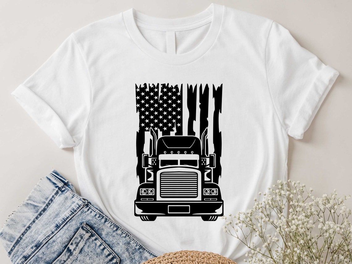 Trucker Svg Big Truck Svg US Trucker Svg US Truck Svg - Etsy