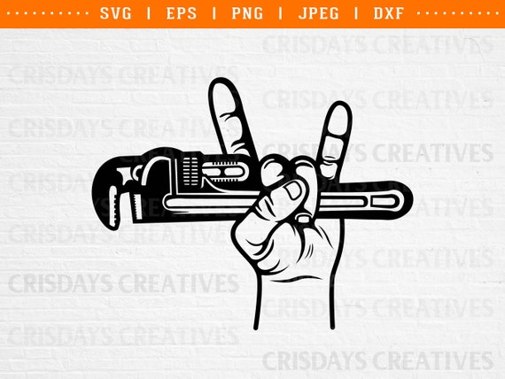 Plumber Svg Plumber Png Plumber Vector Pipe Wrench Clipart - Etsy
