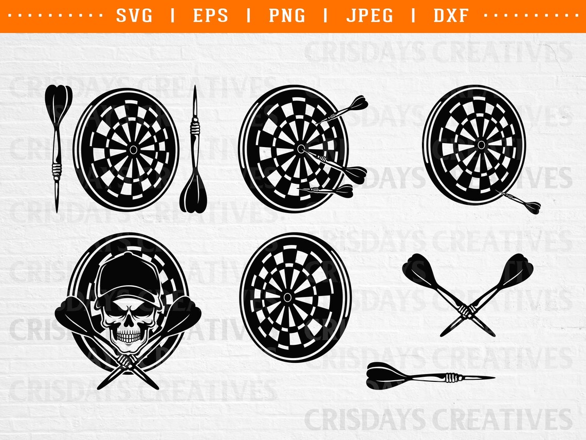 Darts Bundle Svg Darts Svg Dartboard Svg Dart Game Dart - Etsy