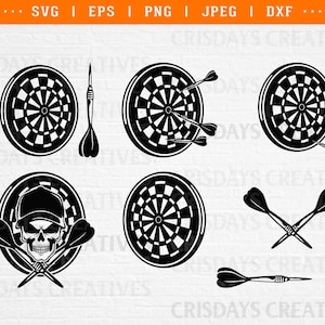 Darts Bundle Svg, Darts Svg, Dartboard Svg, Dart Game, Dart Dxf, Darts ...