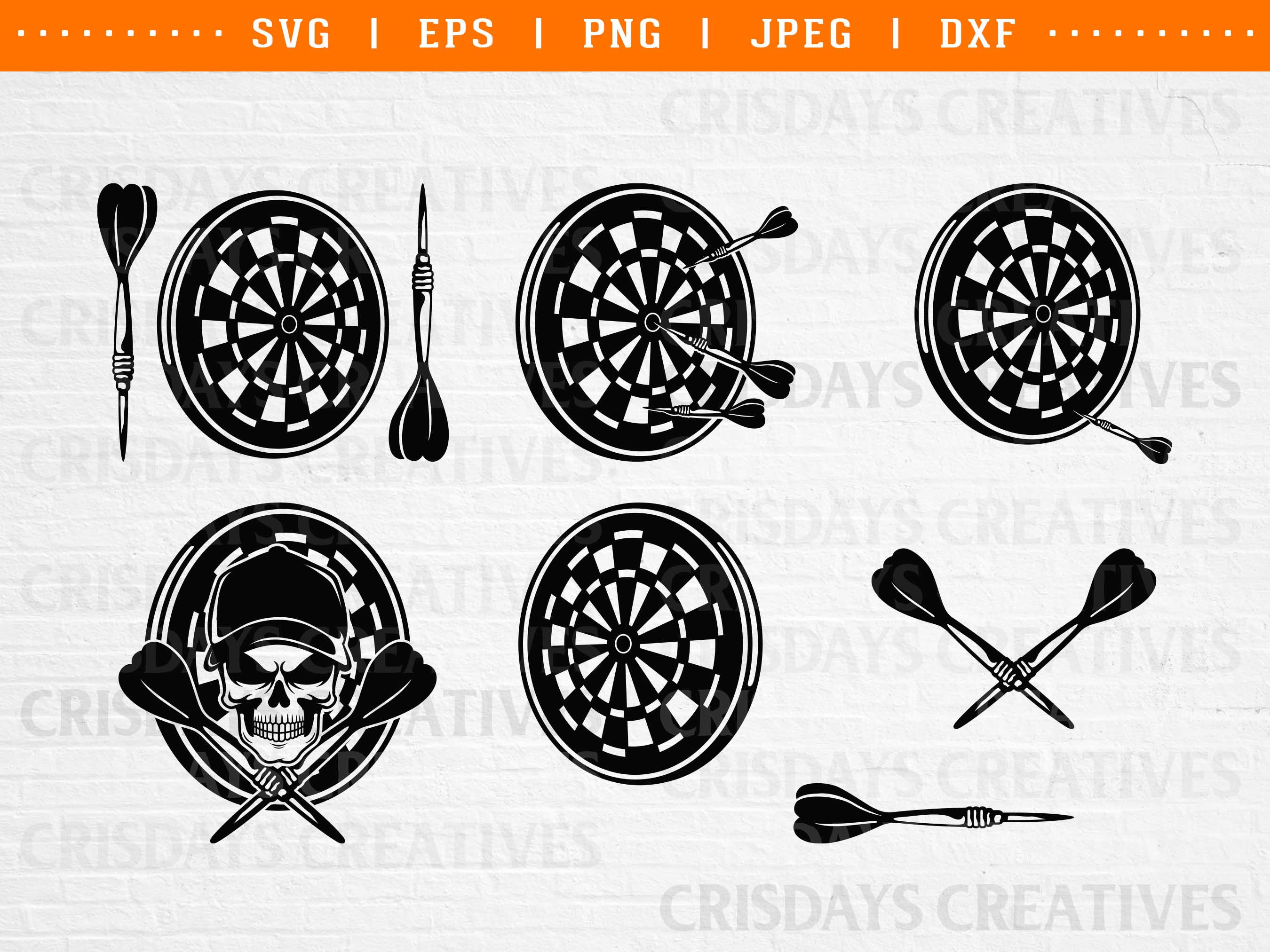 Darts Bundle Svg Darts Svg Dartboard Svg Dart Game Dart - Etsy