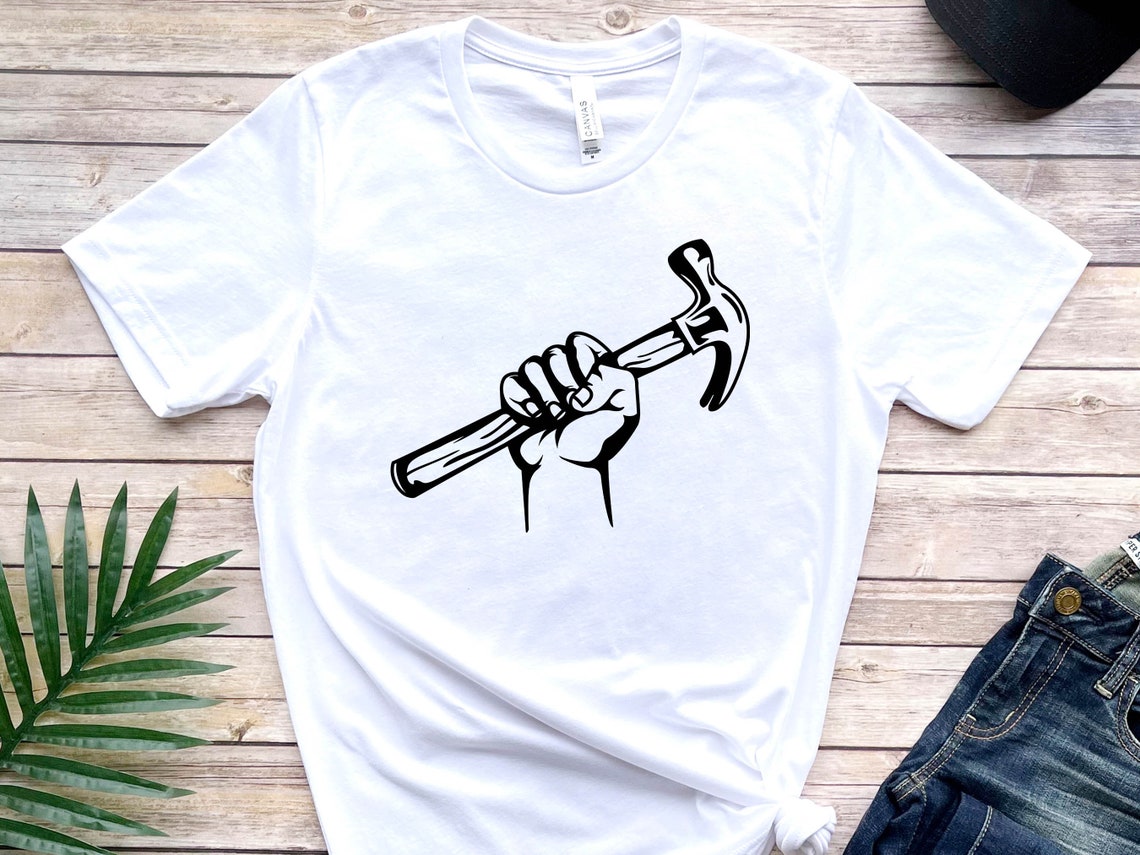 Hand Holding a Hammer SVG| Hand Hammer SVG| Hammer Svg| Carpenter SVG ...