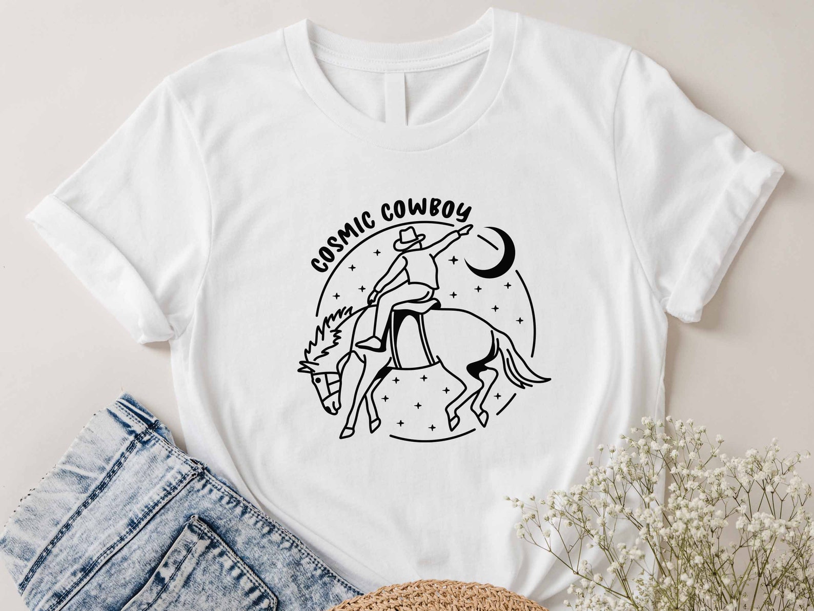 Cosmic Cowboy Svg Country Png Western T-shirt Sticker Clip - Etsy