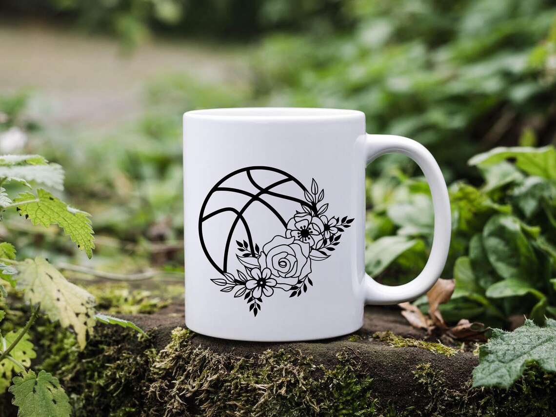 Floral Basketball Svg Basketball Svg Basketball Player Svg | Etsy