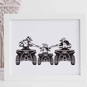 Father and Daughter Svg, Mom and Daughter Svg, Family Atv Svg, Atv ...