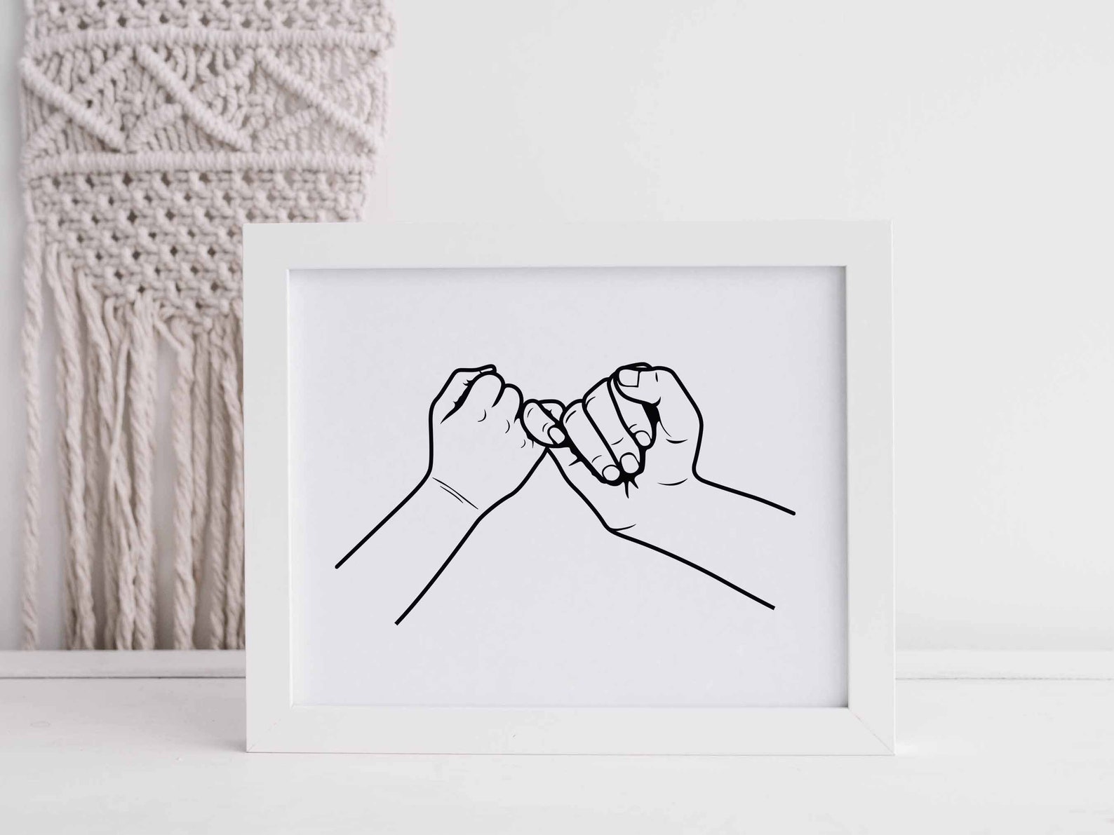 Pinky Swear Svg Mom and Daughter Hand Sign Svg Mom and - Etsy