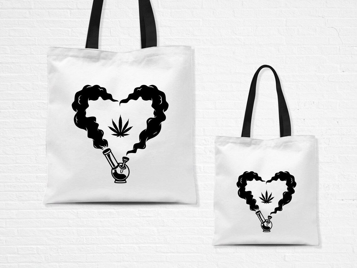 Love Cannabis Svg Weed Heart Bong Svg Cannabis Svg Heart | Etsy