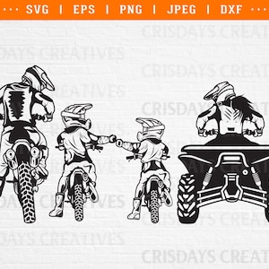 Motocross Family Svg, Motocross Svg, Dad and Son Matching Outfits, Mom ...