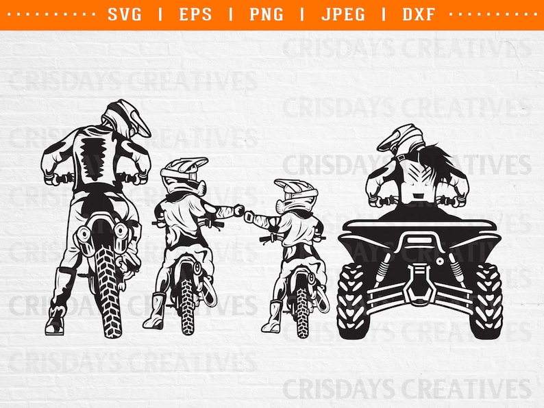 Motocross Family Svg Motocross Svg Dad and Son Matching - Etsy