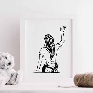 Mom Waving Goodbye Svg, Goodbye Svg, Mom Svg, Hand Sign Svg, Waving ...