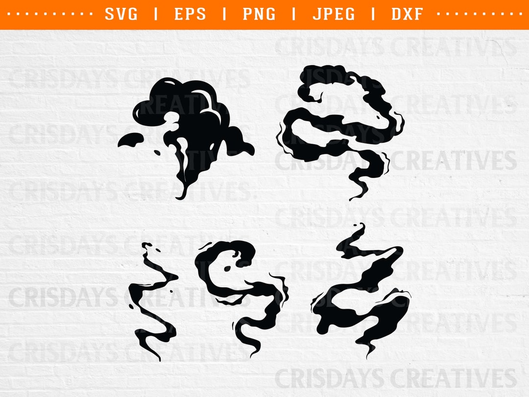 Smoke Cloud SVG Bundle: Steam, Dust, Wind (digital Files) - Etsy