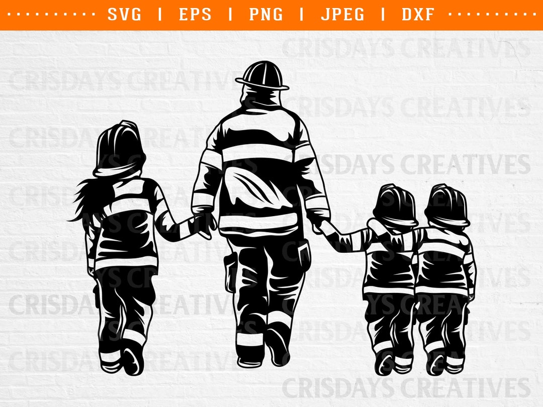Firefighter Family Svg, Firefighter Svg, Fire Fighter, Firefighter Dad ...