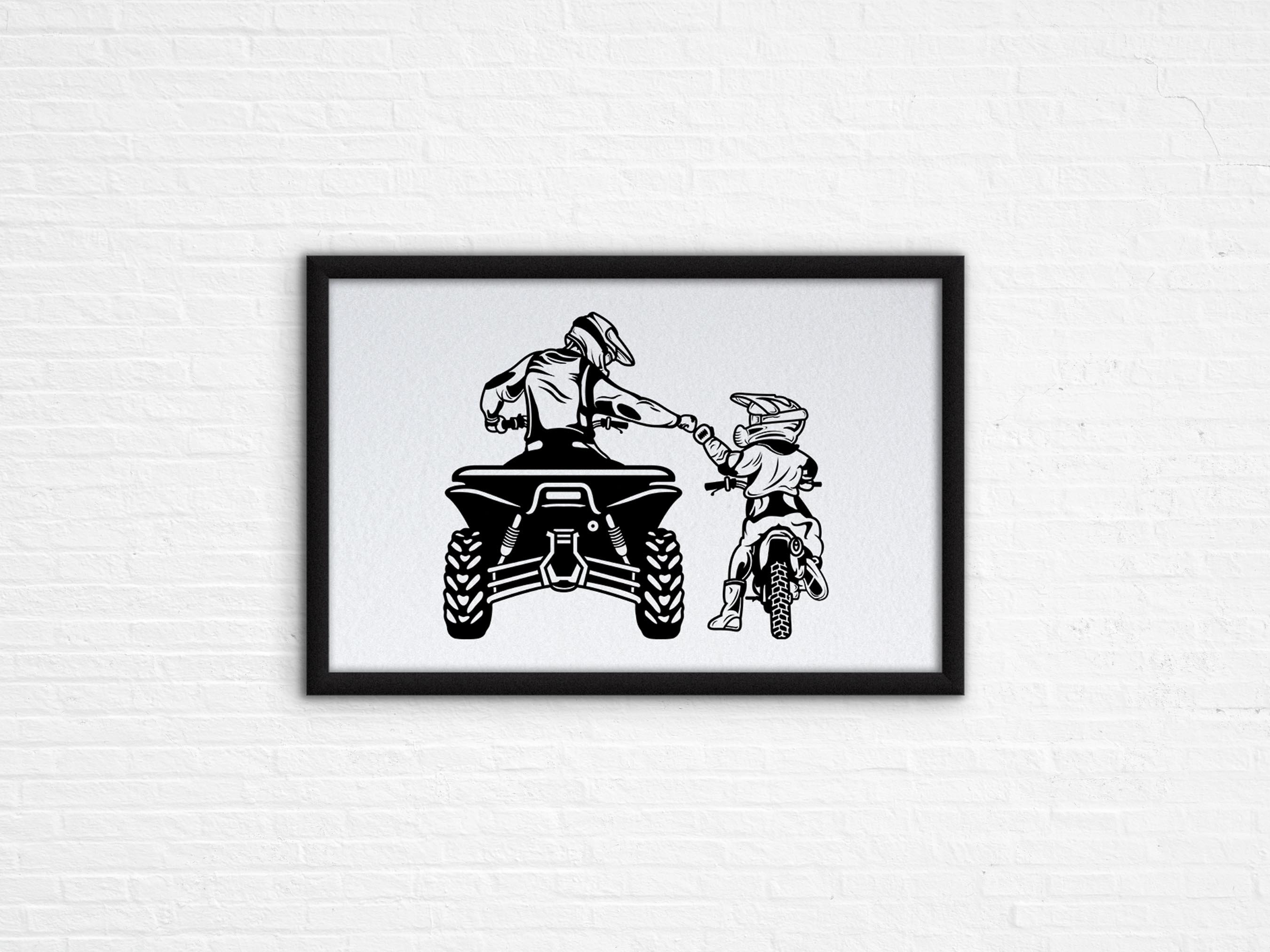 Father and Son Adventures Svg ATV Svg Dad Quad Svg Dadlife - Etsy