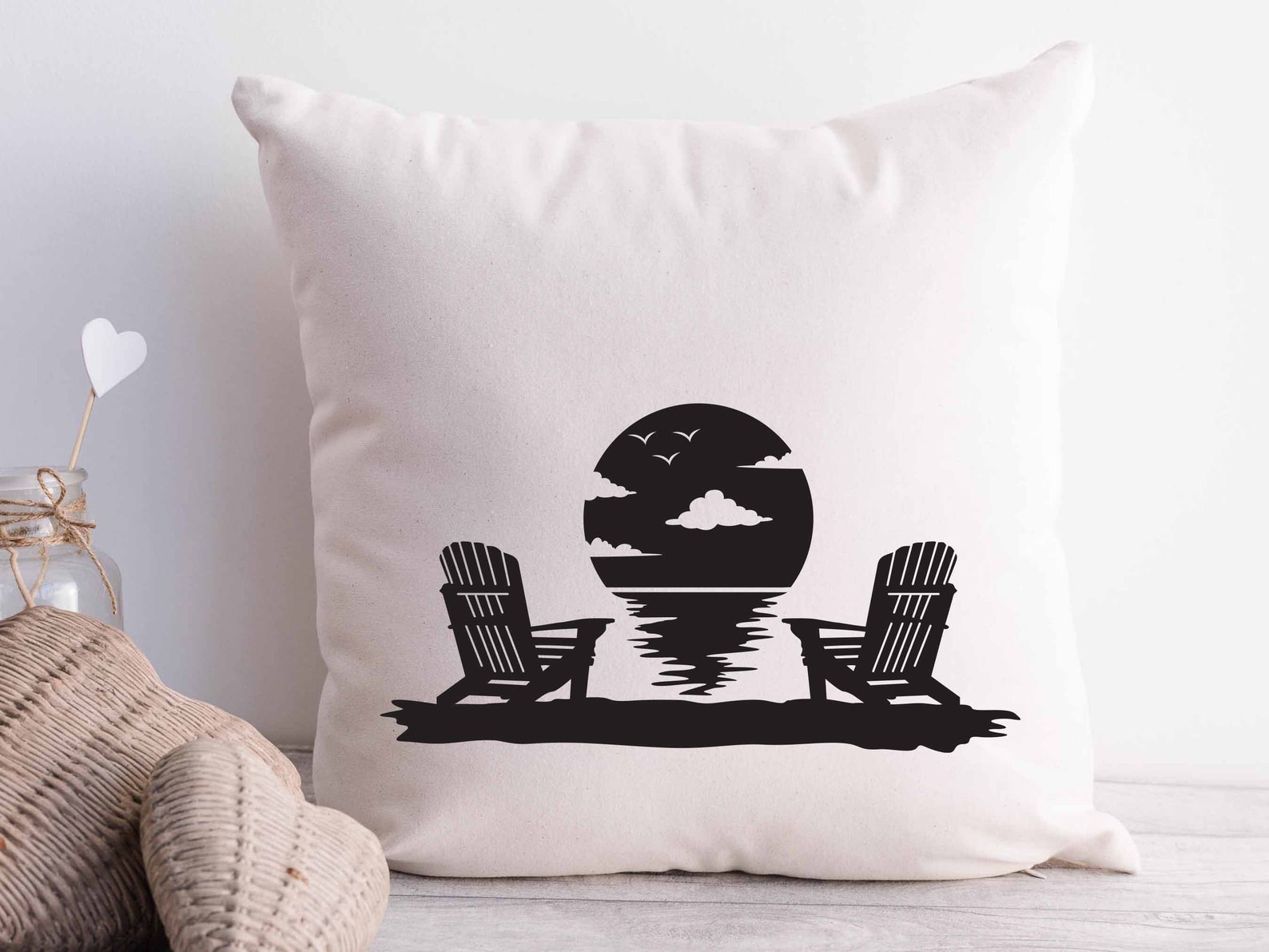 Adirondack Svg Adirondack Chair Svg Lake Scene Svg - Etsy