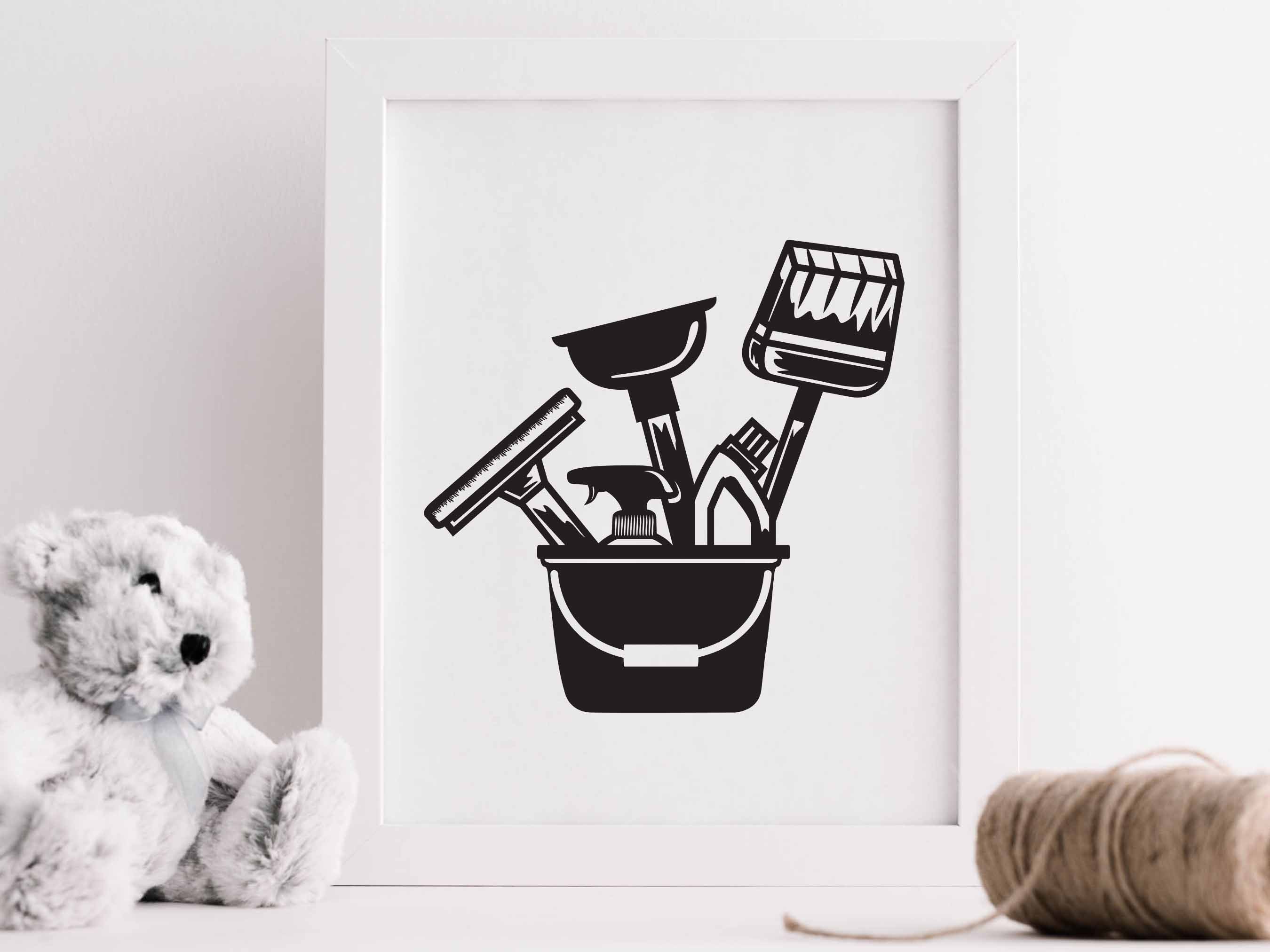 Cleaning Tools, Cleaning Svg, Cleaning Tools Svg, Cleaning Service Svg ...