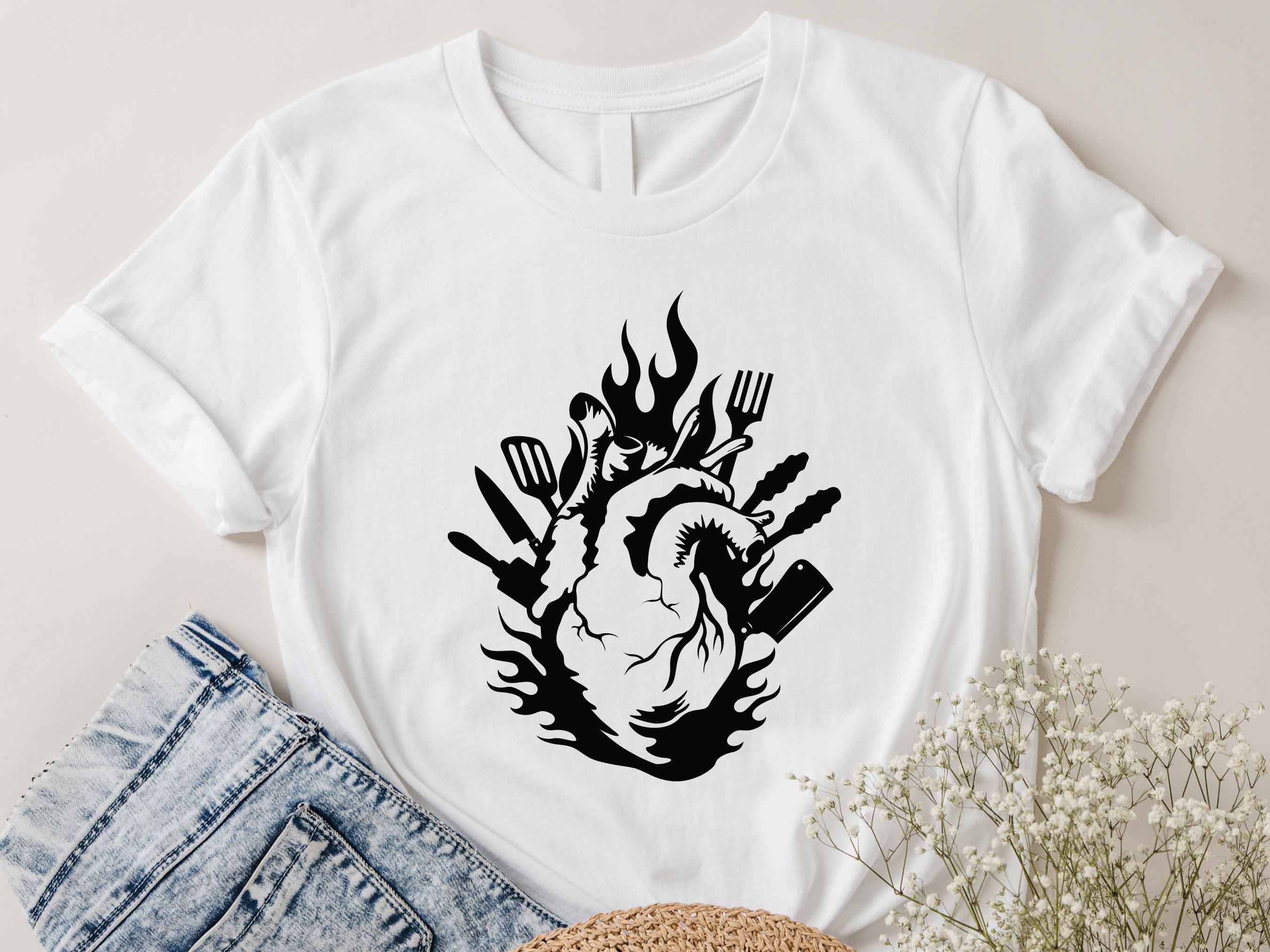 Chef Svg Cook Svgheart Svg Love Cooking Clipart Heart - Etsy