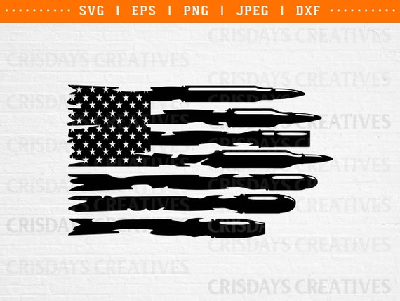 US Flag Ammo Svg Bullets Svg Ammo Svg Bullet Ammo Gun | Etsy