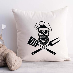 Skull Chef Svg File || Chef Svg || Skull Chef Shirt || Chef ...