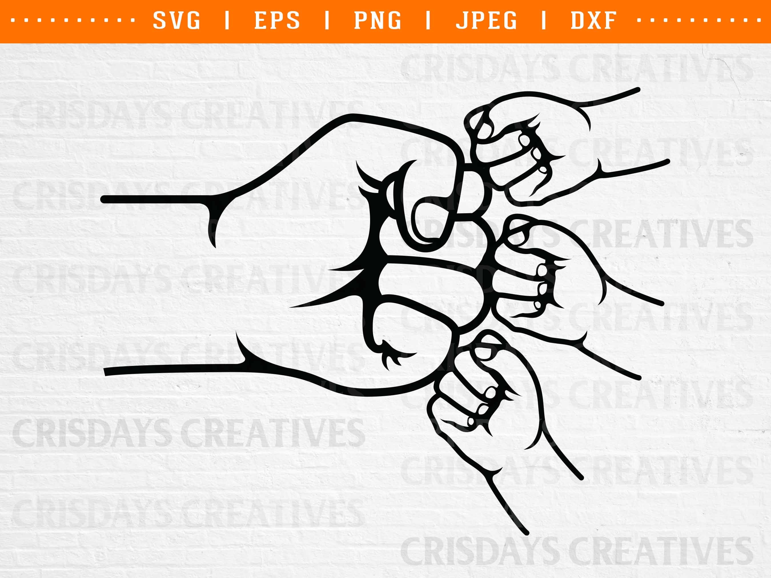 Father and Kids Svg Dad and Kids Svg New Dad Svg Fist Bump - Etsy