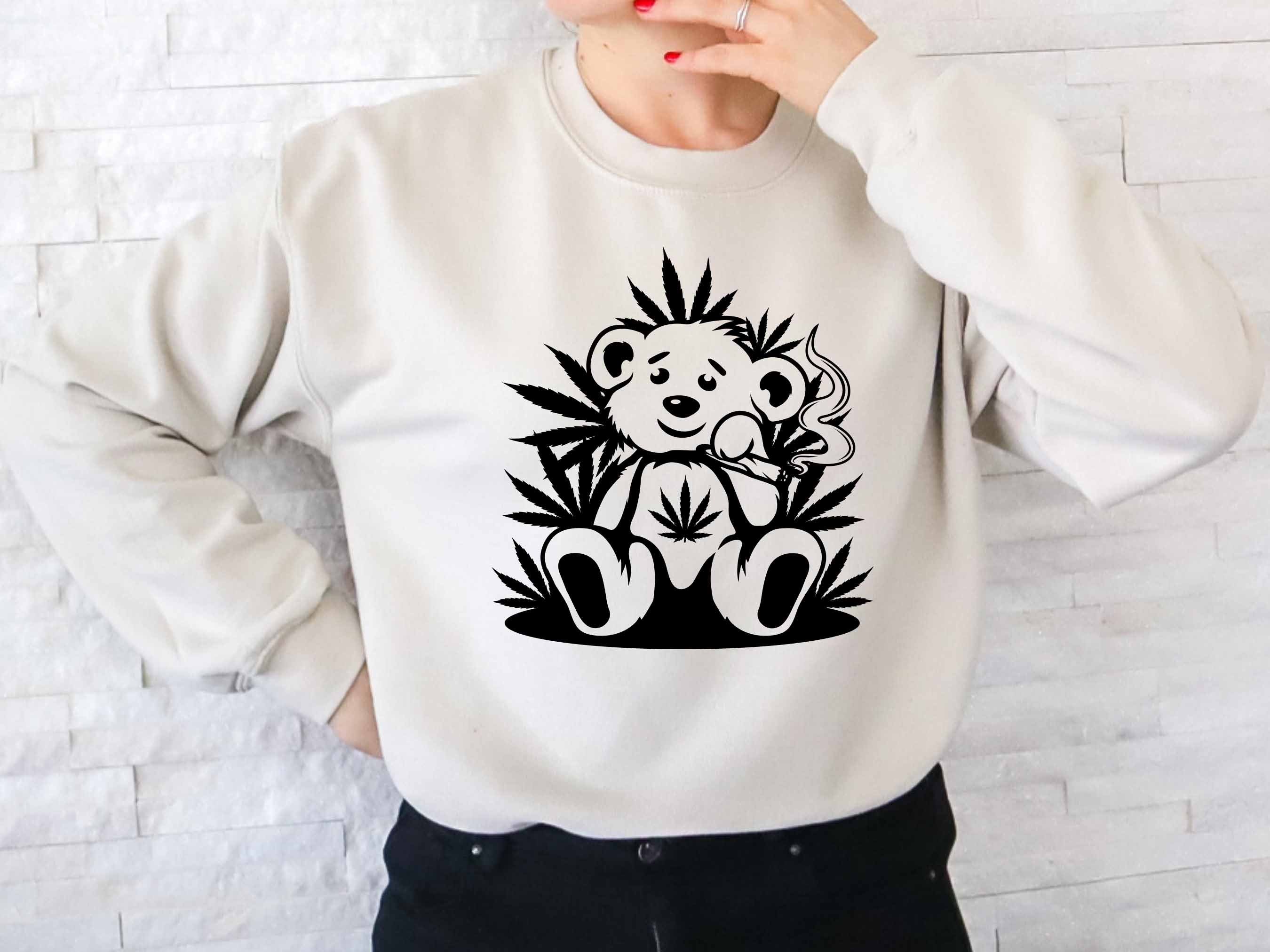 Teddy Bear Smoking Marijuana Svg Stoned Bear Svg Smoking - Etsy UK