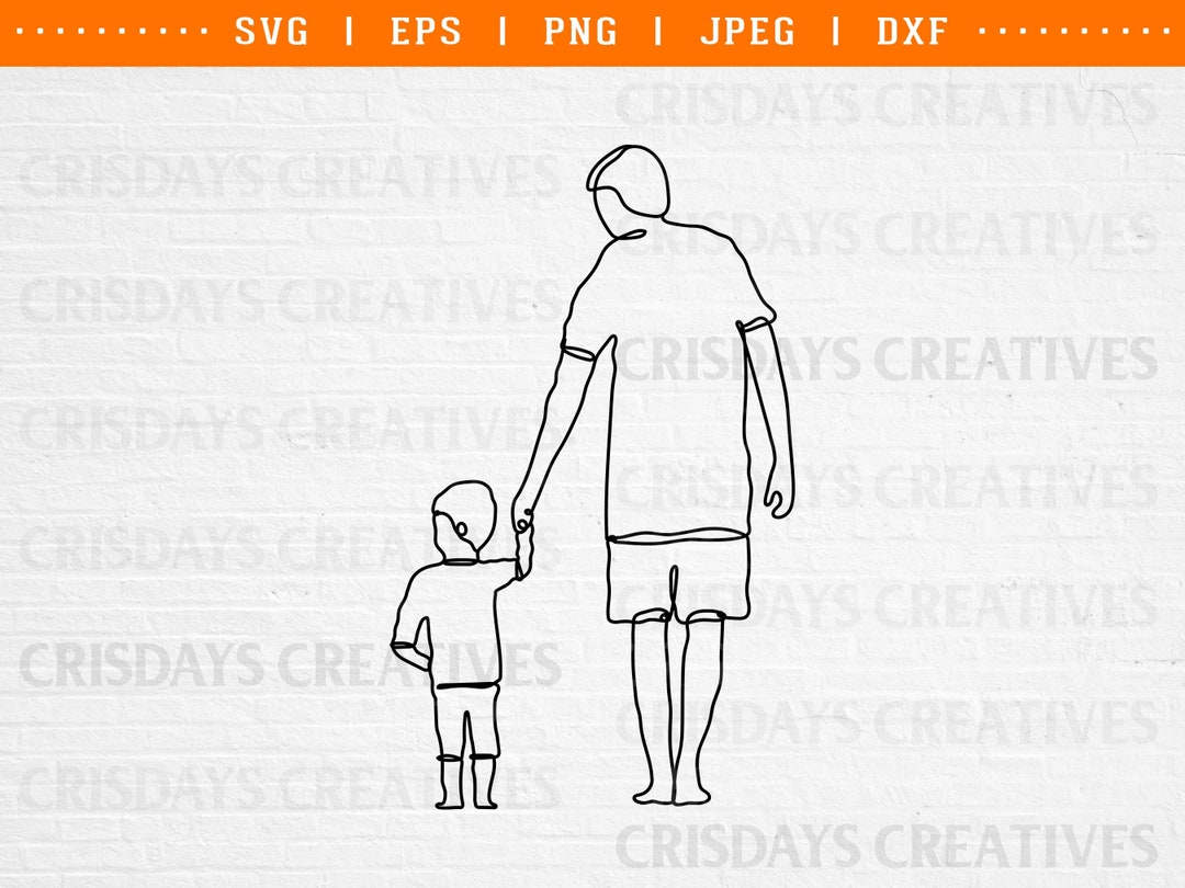 Father and Son SVG| Dad and Son SVG| Dad Holding Son Svg| Father and ...