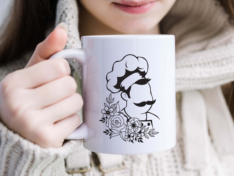 Floral Chef Svg Chef Svg Chef With Flowers Svg Flower Chef - Etsy