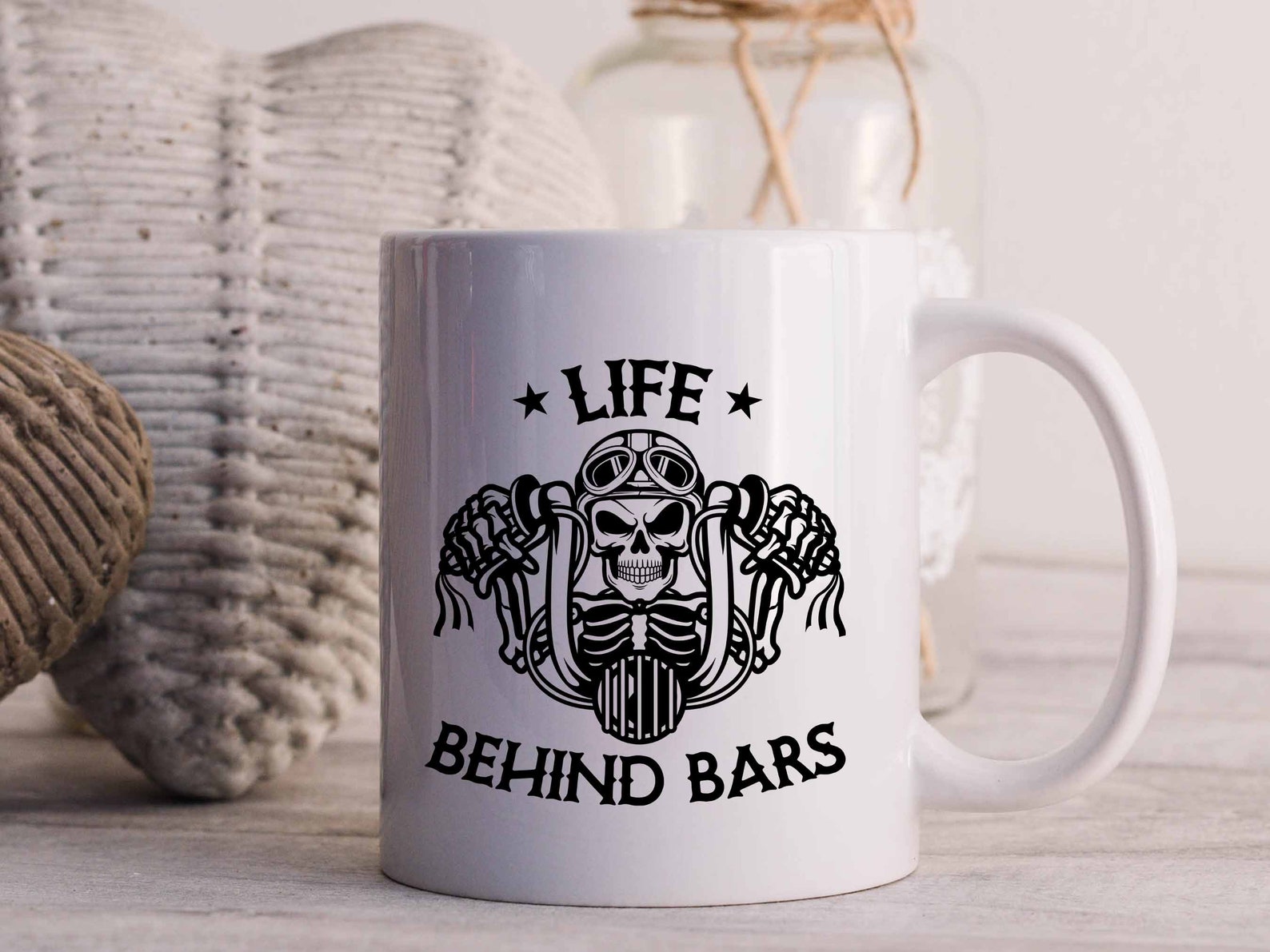 Life Behind Bars Svg| Skeleton Motorcycle Rider Svg| Motorcycle Rider ...