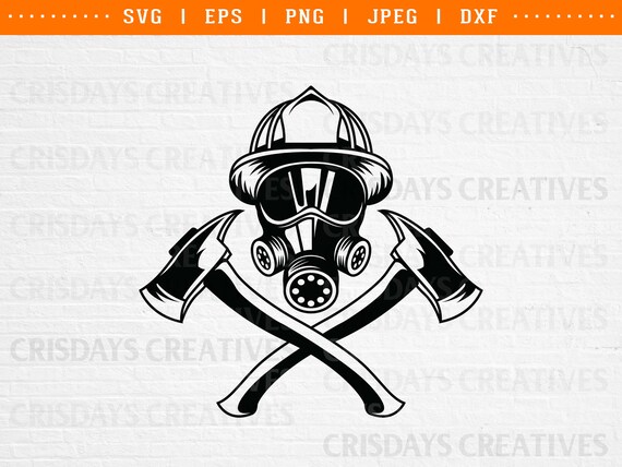 Firefighter Svg Fire Fighter Png Cross Axe SVG Fireman - Etsy Canada