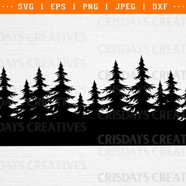 Forest Landscape Svg - Etsy