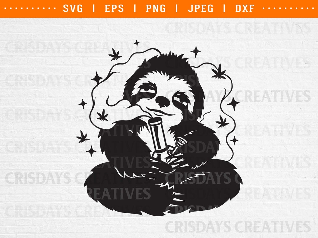 Sloth Smoking Png, Sloth Png, Sloth Weed Bong Png, Sloth Smoking Joint ...