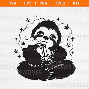Sloth Smoking Png Sloth Png Sloth Weed Bong Png Sloth - Etsy