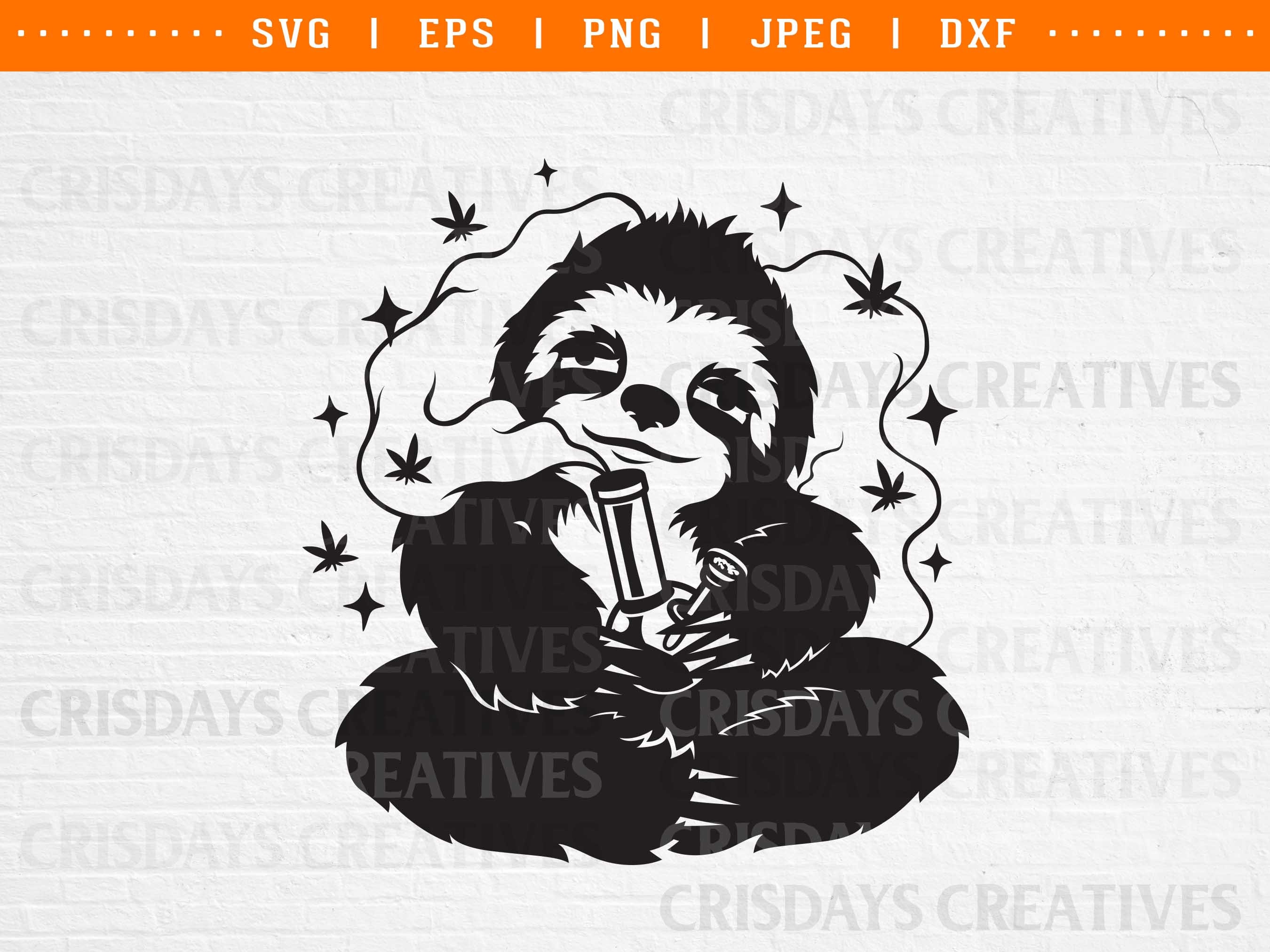 Sloth Smoking Png Sloth Png Sloth Weed Bong Png Sloth - Etsy