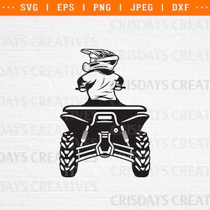 Kids Atv Svg, Kid Riding Atv Svg, Atv Birthday Decor Svg, Atv Svg, Atv ...