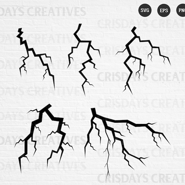 Lightning Svg - Etsy