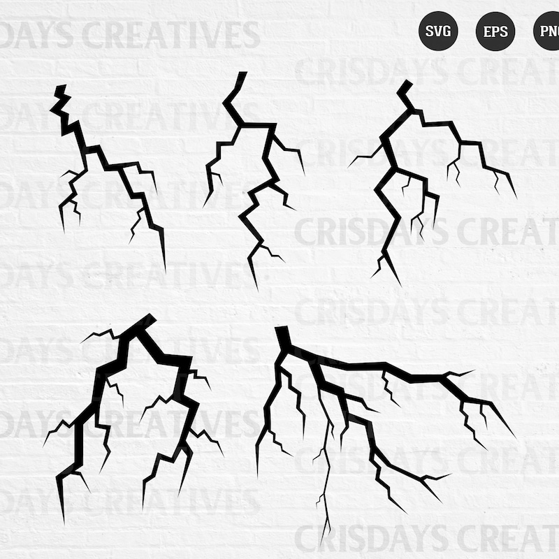 Lightning Svg - Etsy