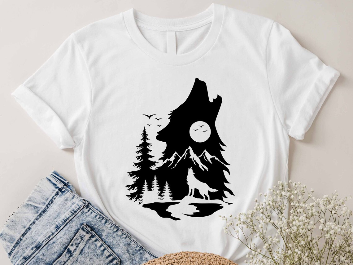 Howling Wolf Svg Howling Wolf Ornament Svg Howling Wolf Png - Etsy