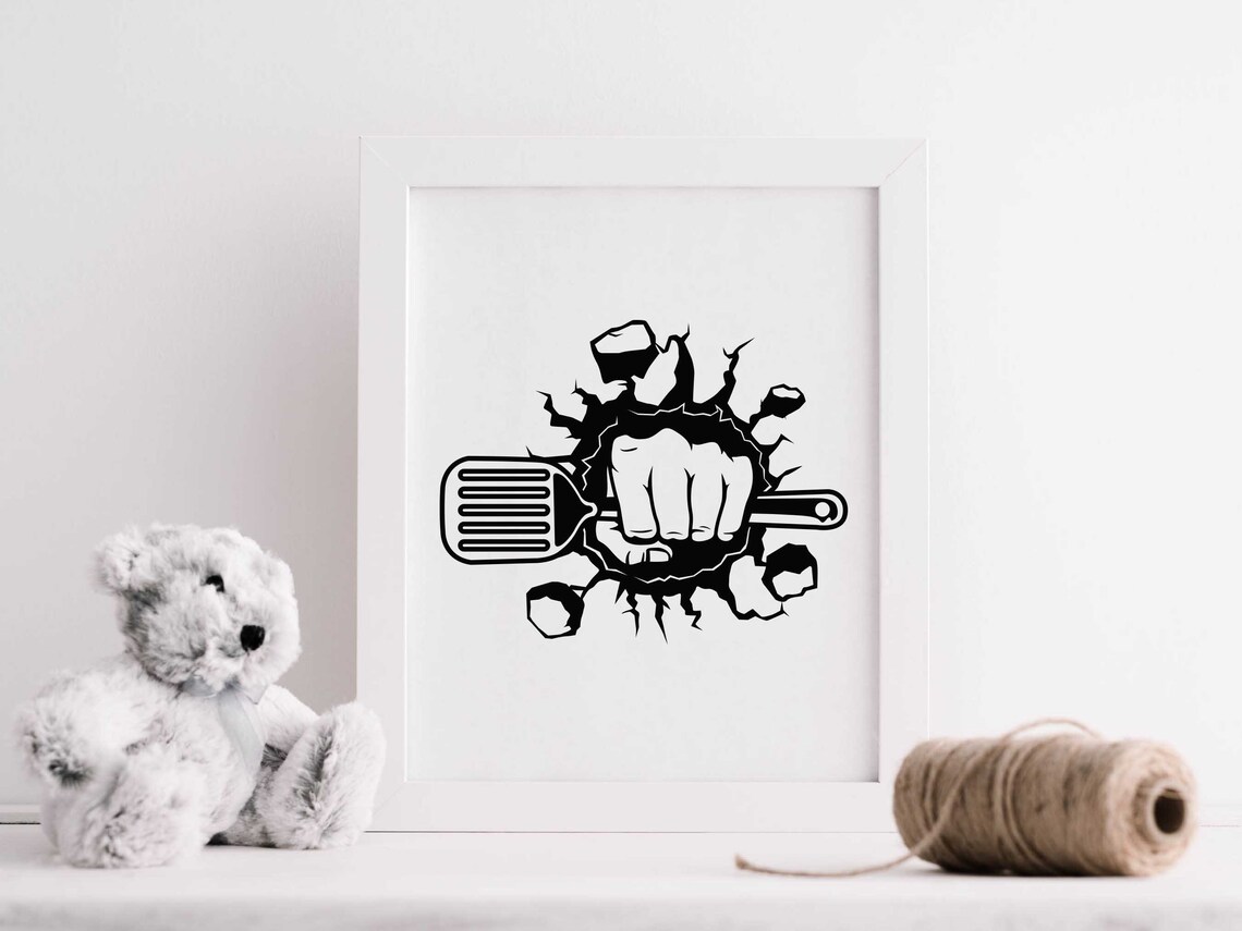 Smash Punch Svg Smash Svg Smash Hand Svg Smash Hand Chef - Etsy