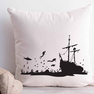 Diving Svg, Deep Sea Diving Svg, Diving Scene Svg, Diver Svg, Diver ...