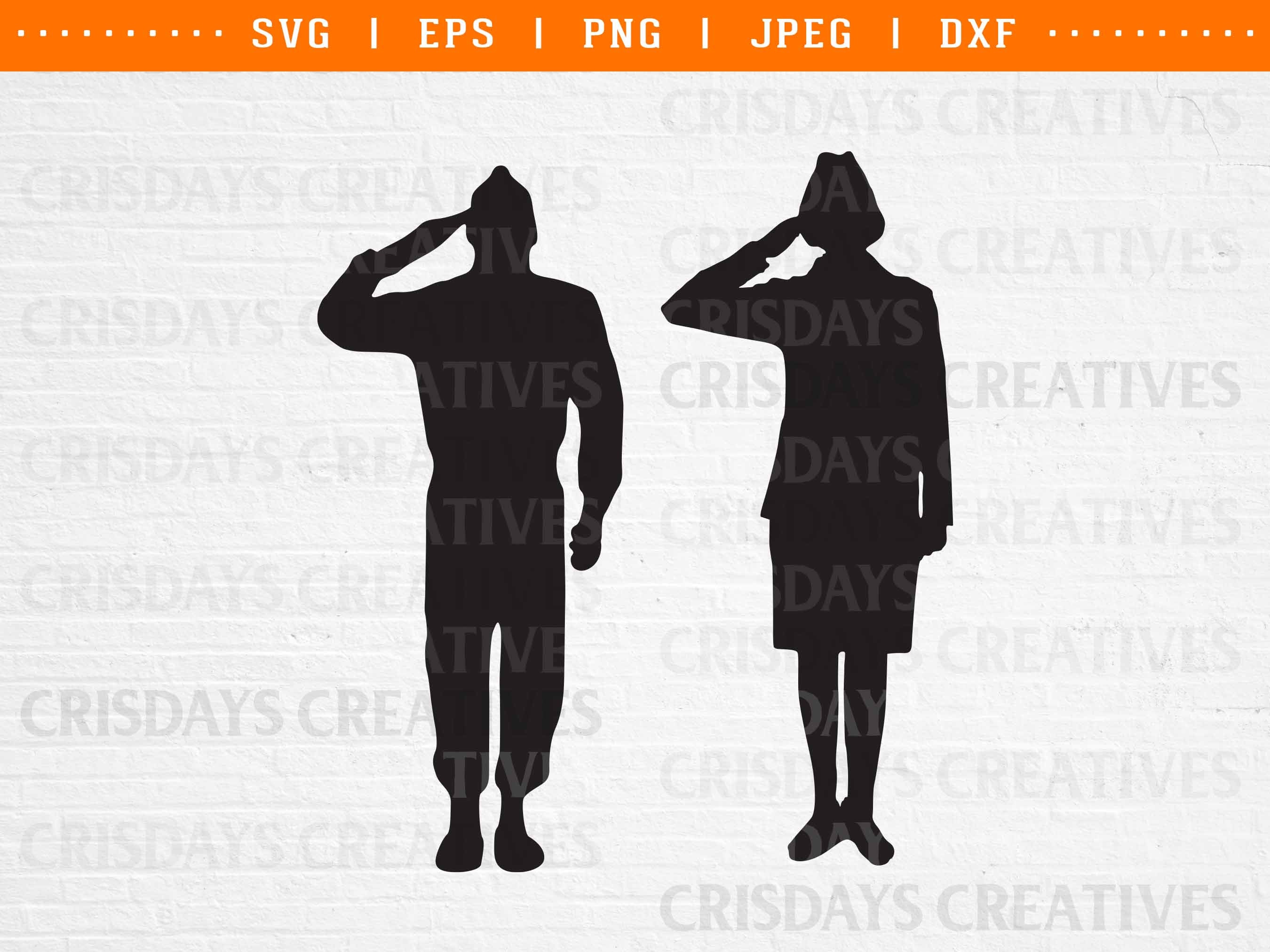 Soldier Salute, Army Salute Svg, Army Svg, Military Salute Svg ...