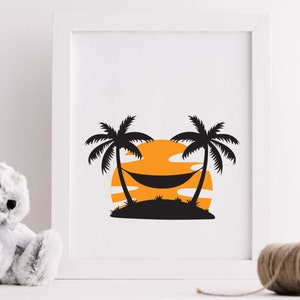 Sunset Svg, Sunset Beach Svg, Tropical Svg, Island Life Svg, Sunset ...